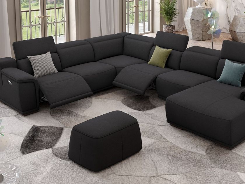 MONTEFINO Corner fabric sofa By Sofanella