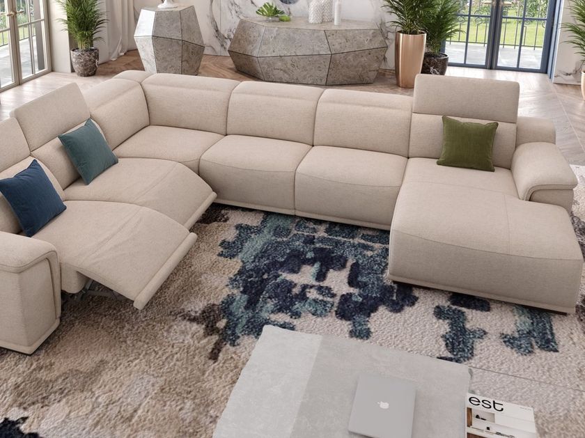 MONTEFINO Corner fabric sofa By Sofanella