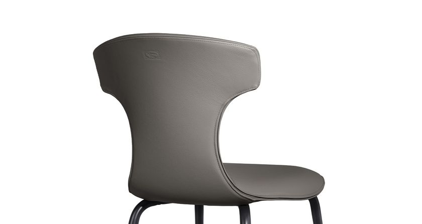 MONTERA MAS | Leather chair By Poltrona Frau design Roberto Lazzeroni