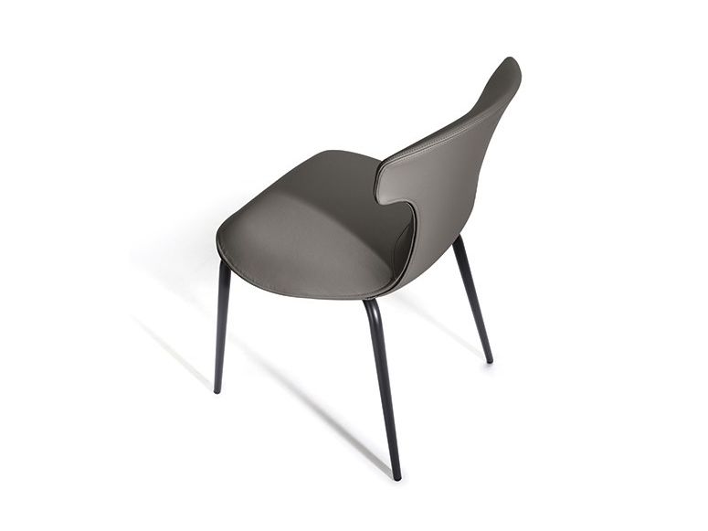 MONTERA MAS | Leather chair By Poltrona Frau design Roberto Lazzeroni