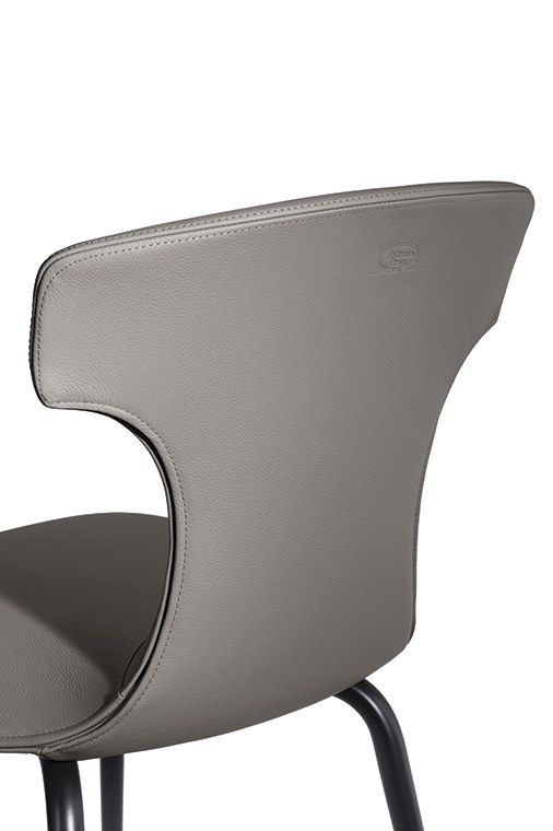 MONTERA MAS | Leather chair By Poltrona Frau design Roberto Lazzeroni