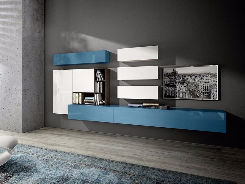 DAY SYSTEM 12 Sectional wall-mounted storage wall By Composit | design ...