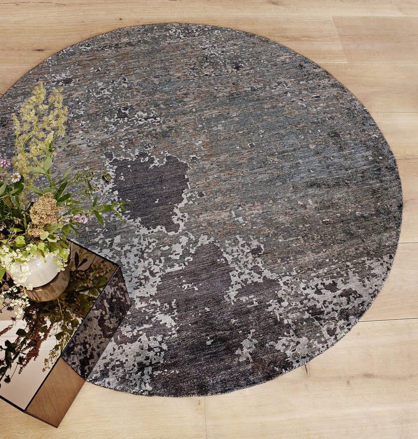 Handmade bamboo fibre rug MOON NIGHT By Massimo Copenhagen