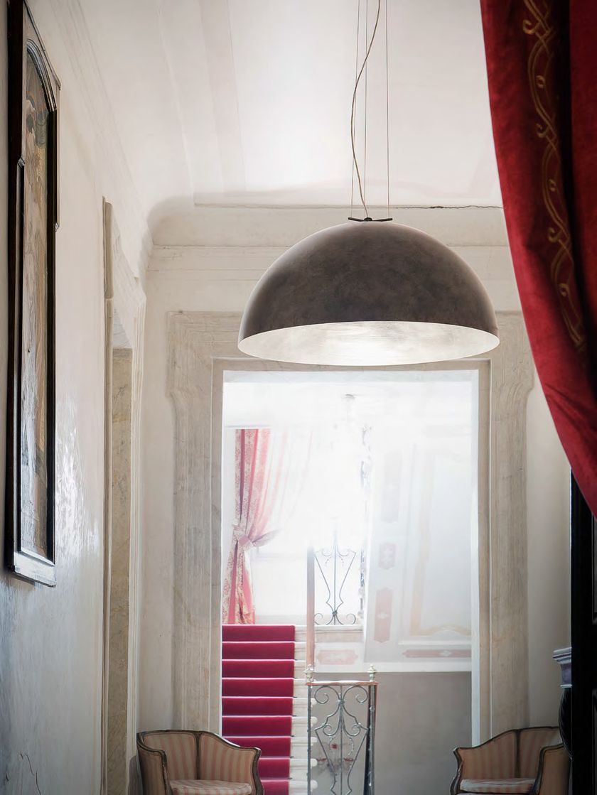 Direct-indirect light pendant lamp MOONLIGHT By Aldo Bernardi