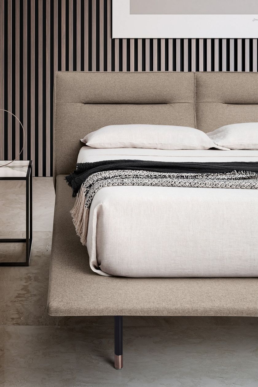 Upholstered fabric bed MOONLIGHT Bedstories Collection By Felis