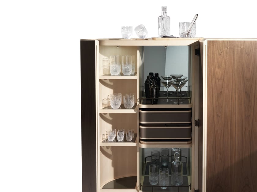 MOORE | Bar cabinet Bar cabinet with integrated lighting By Giorgetti ...