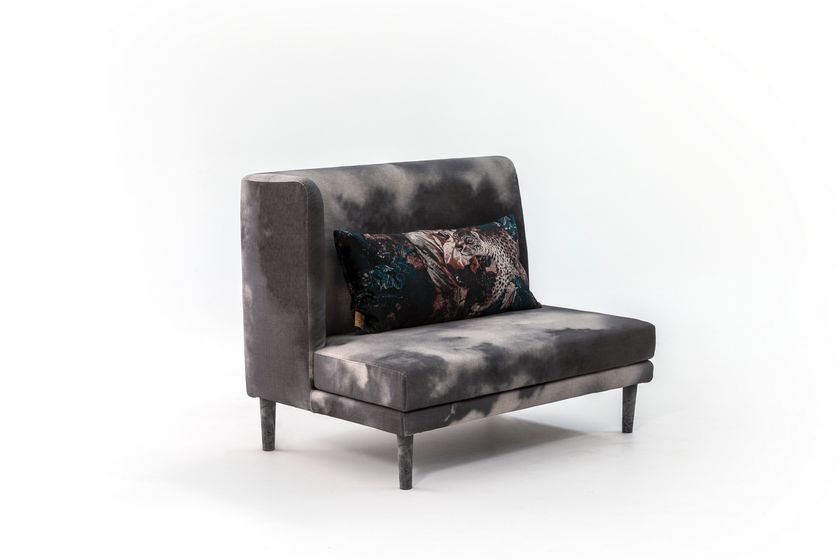 Sectional modular sofa with removable cover MORE BENCH By Moroso