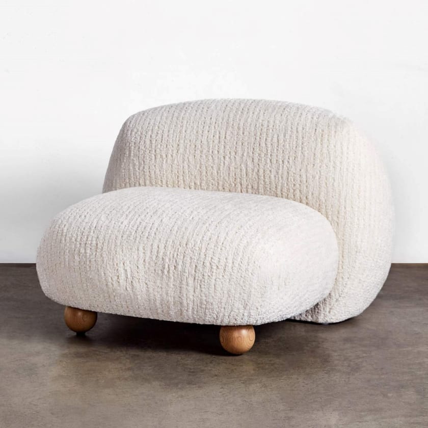 MORRO Fabric armchair By Kelly Wearstler