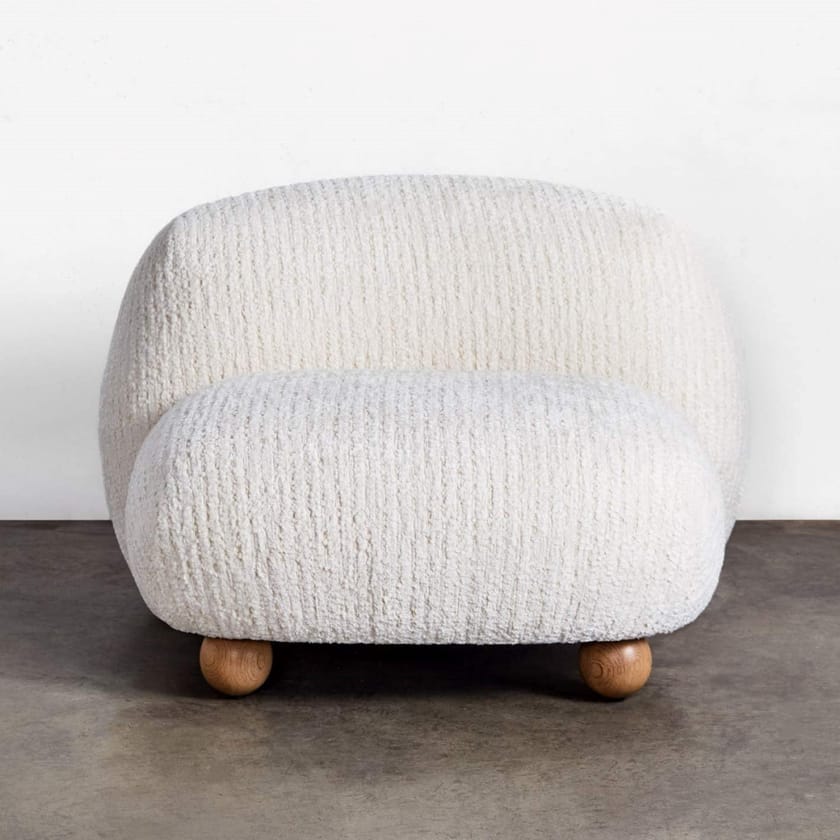 MORRO Fabric armchair By Kelly Wearstler