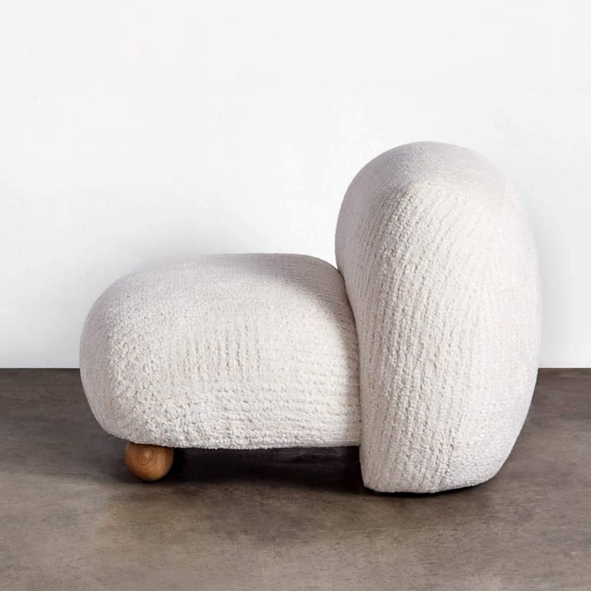 MORRO Fabric armchair By Kelly Wearstler