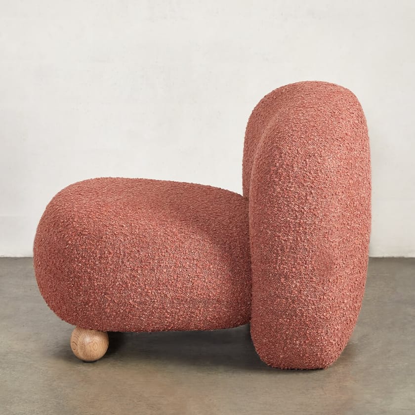 MORRO Fabric armchair By Kelly Wearstler