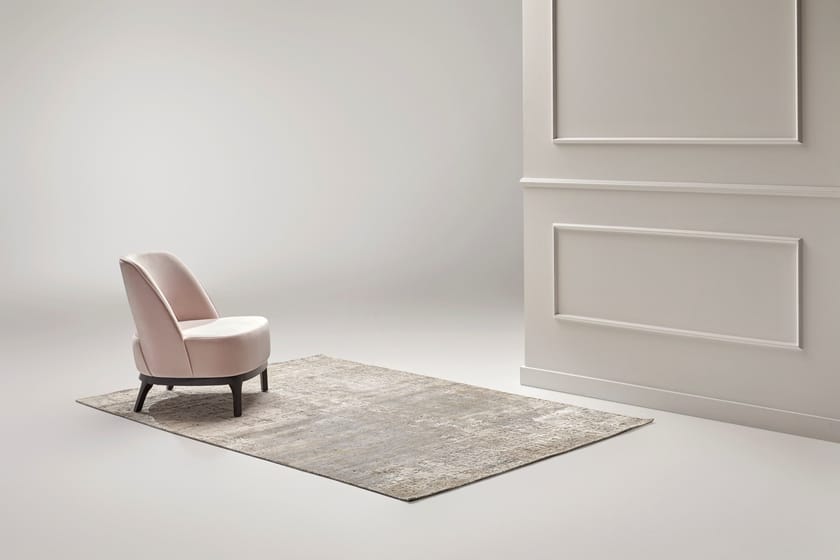 Tappeto fatto a mano in seta di bambù e cotone MOSS By Kuatro