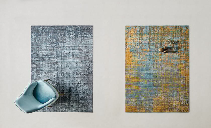 Tappeto fatto a mano in seta di bambù e cotone MOSS By Kuatro