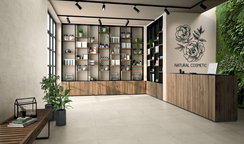 Porcelain stoneware wall/floor tiles with concrete effect MOTION By ...