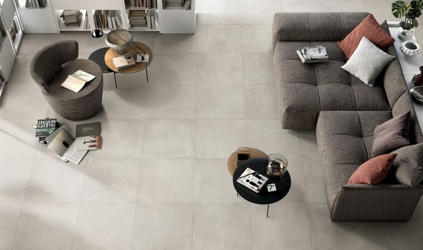 Porcelain stoneware wall/floor tiles with concrete effect MOTION By ...