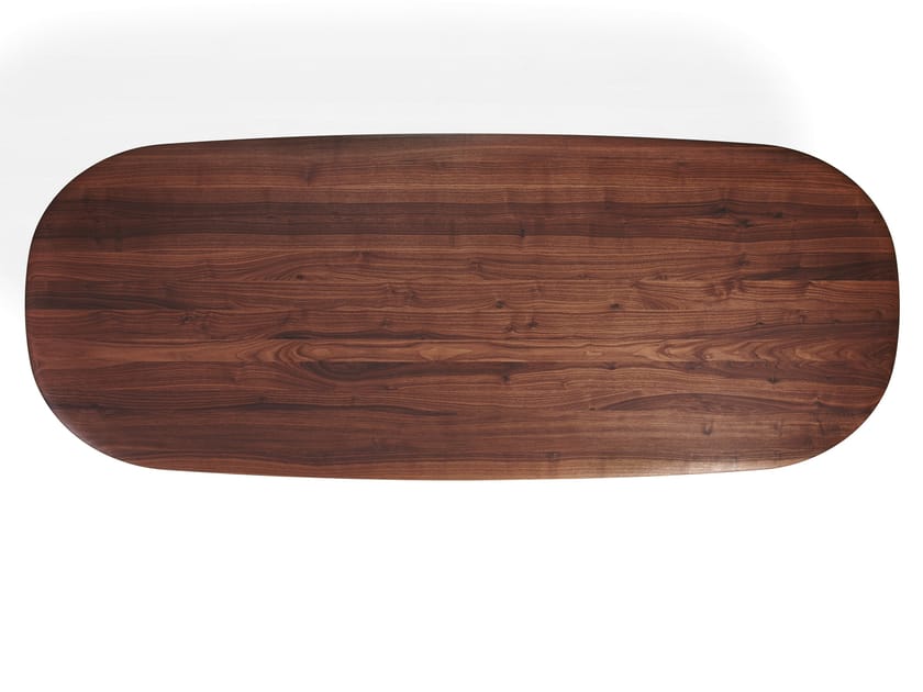 MOUNT Oval wooden dining table By more | design Gil Coste
