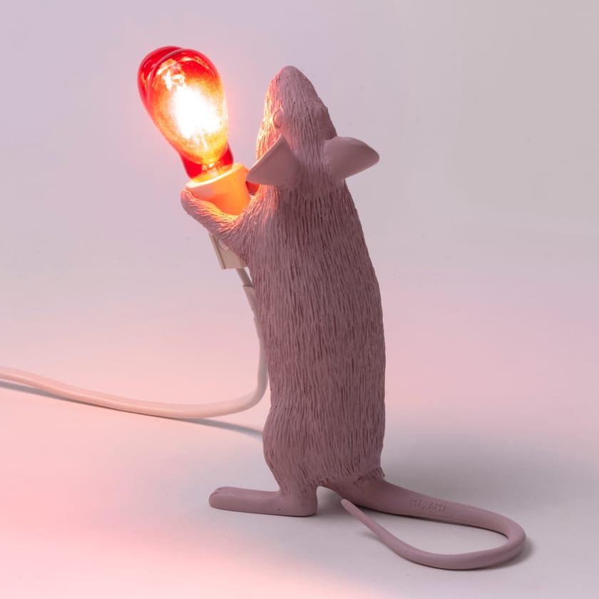 MOUSE LAMP LOVE EDITION Lampada da tavolo a LED in resina By Seletti ...