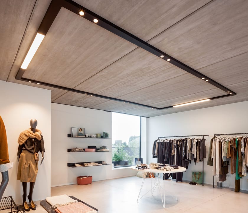 MP78 Ceiling mounted linear lighting profile By Modular Lighting ...