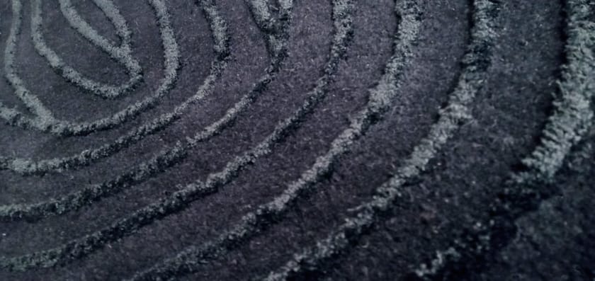 MRS03 MURANO SWIRL | Round rug Solid-color round wool rug By Carpet Edition