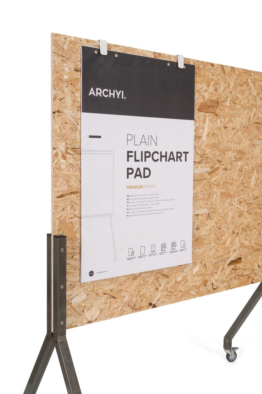 MULTI Cork office whiteboard with castors By ARCHYI.