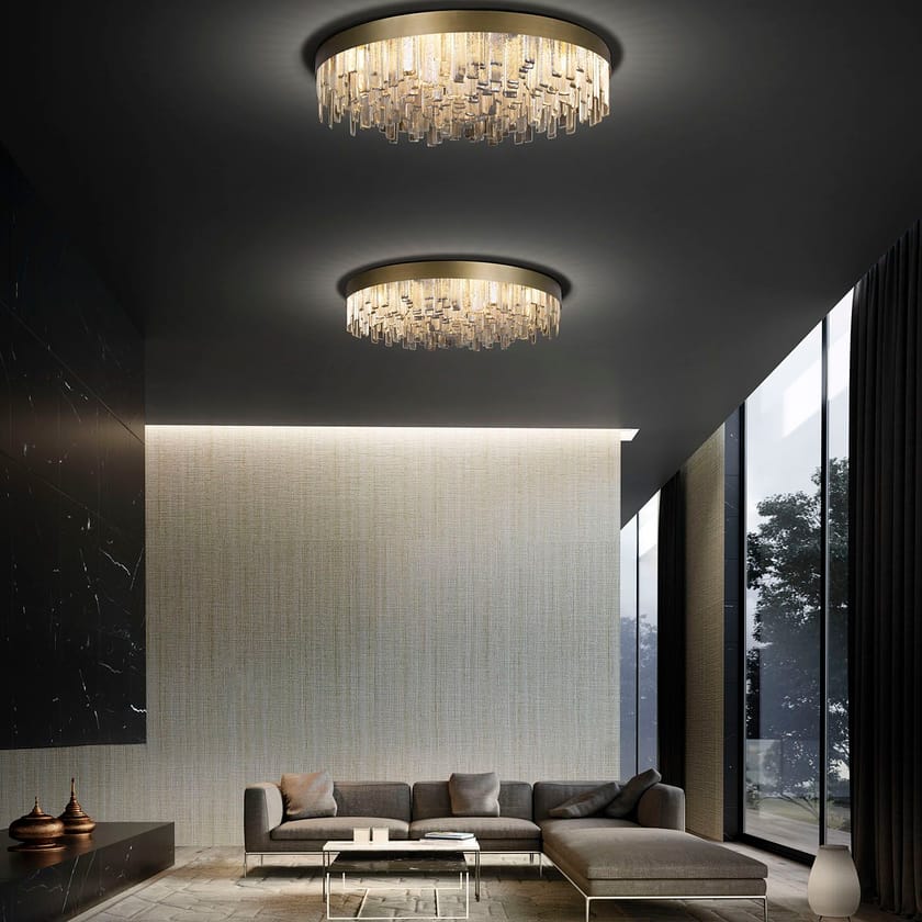 COSMOPOLITAN 1 LED glass ceiling lamp By MULTIFORME