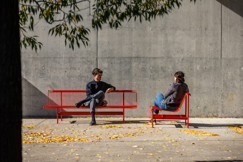 MUNCH | Bench with back Munch Collection By VESTRE design Andreas ...