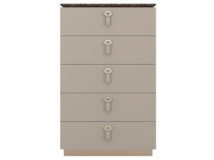 MUSE | Leather chest of drawers By Reiggi