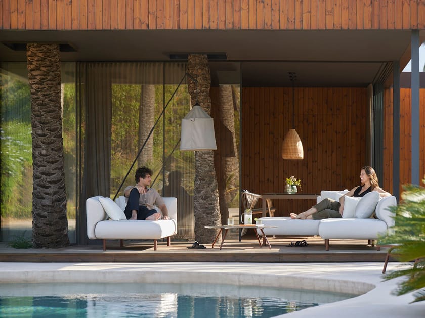 SALINAS Canapé de jardin 3 places modulable en tissu By MUSOLA | design ...