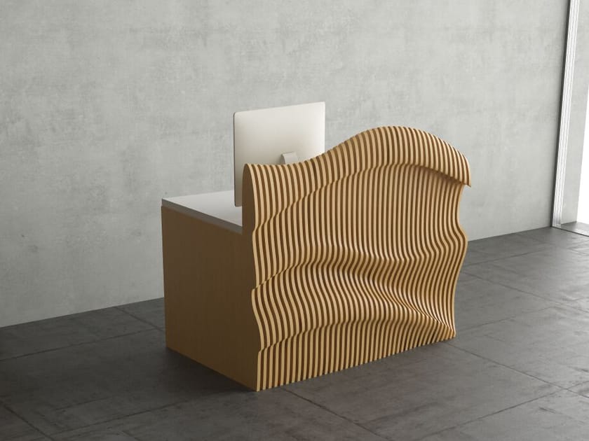 REPY Plywood reception desk By MYWOODREAM