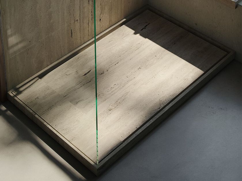 ESSAOUIRA TRAVERTINE RAISED Shower tray By Maami Home