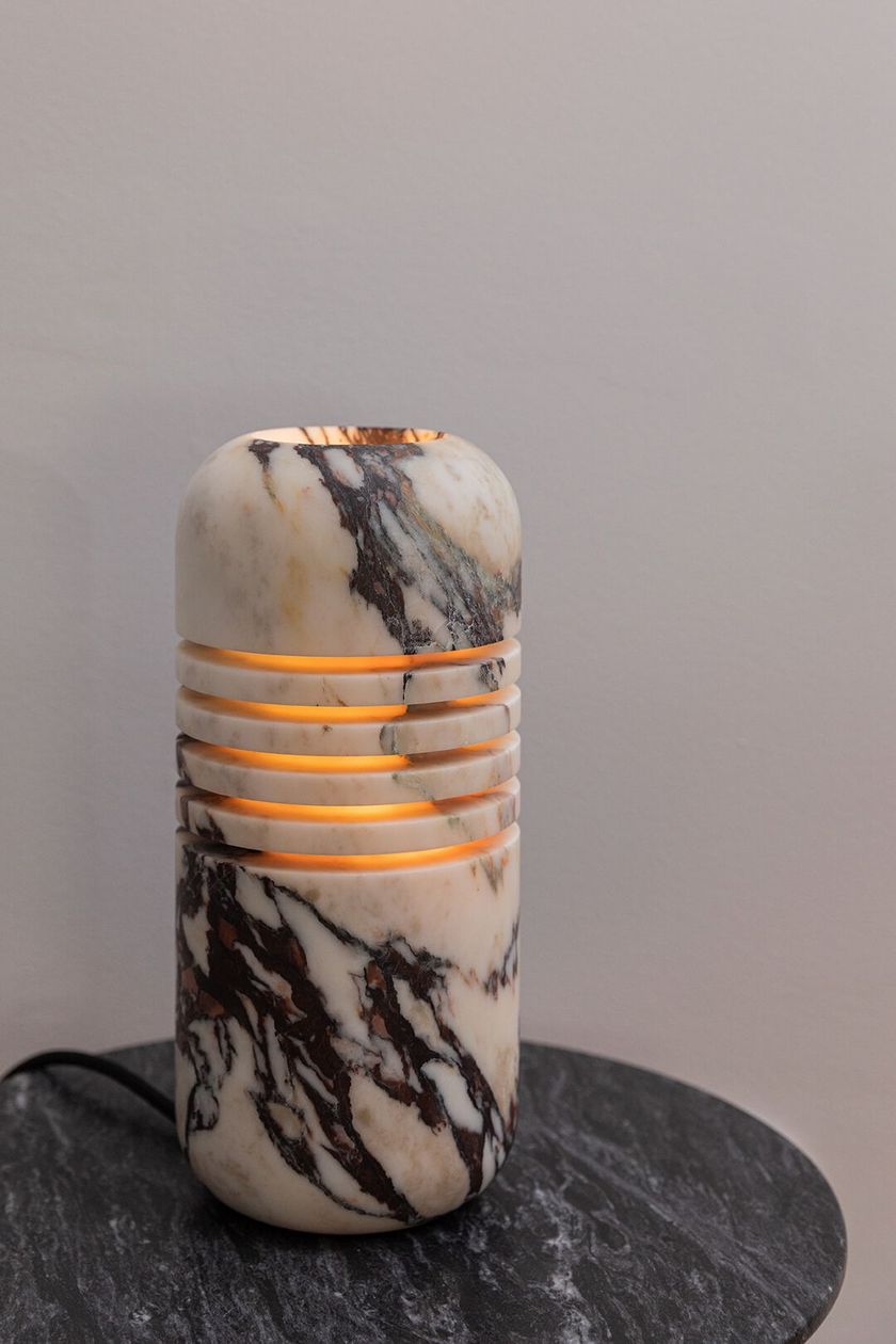 Lampada da tavolo in marmo Calacatta Viola LUMI S CALACATTA VIOLA ...