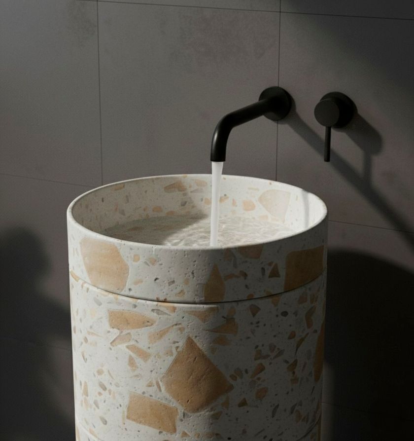 UNIR Round marble washbasin By Maami Home