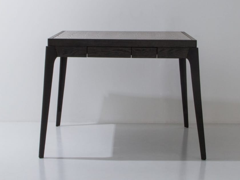 Mahjong card table Square oak game table By District Eight