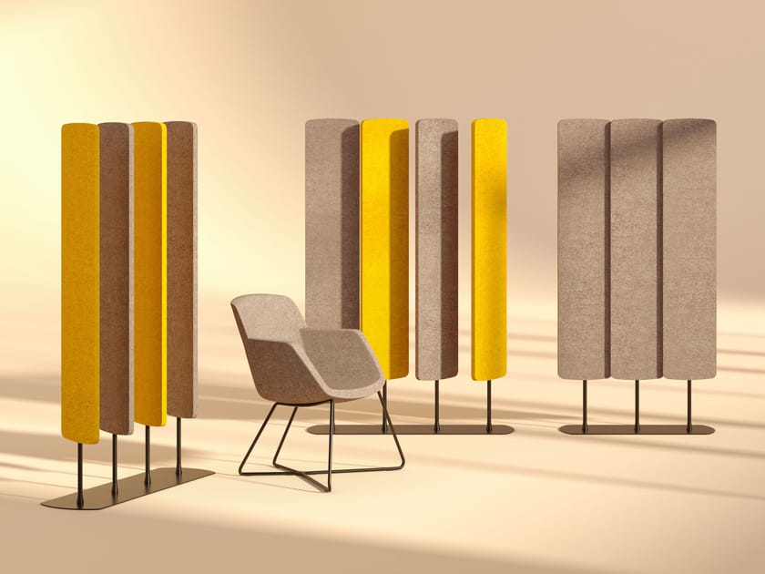 PALE Panel de separación fonoabsorbente de pie de PET reciclado By Manade