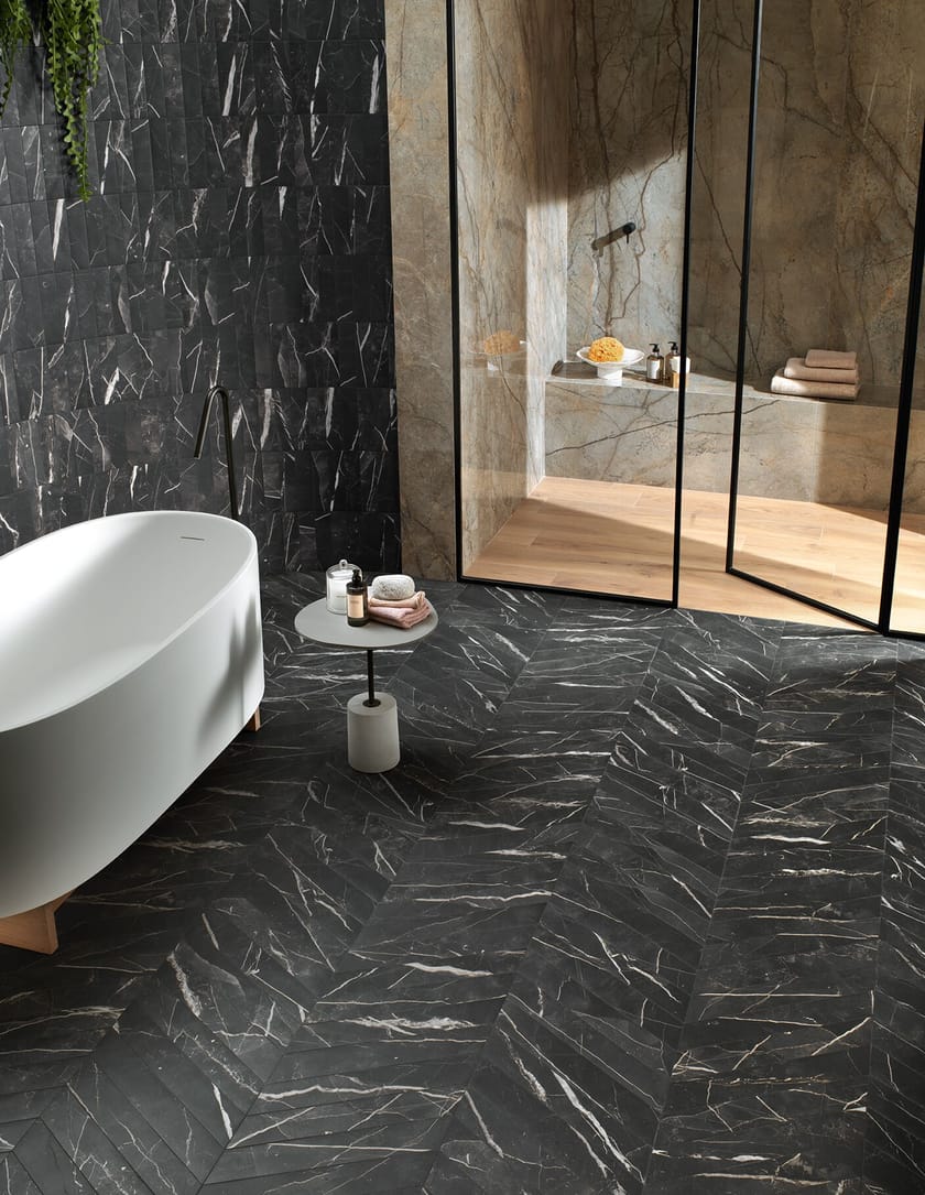 SCULTOREA CHEVRON DARK DIAMOND Wall tiles By Marca Corona