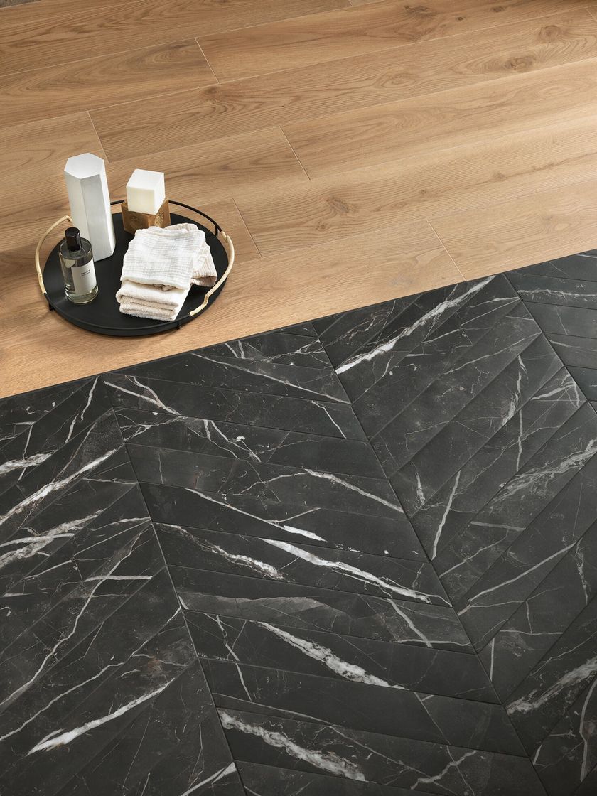 SCULTOREA CHEVRON DARK DIAMOND Wall tiles By Marca Corona