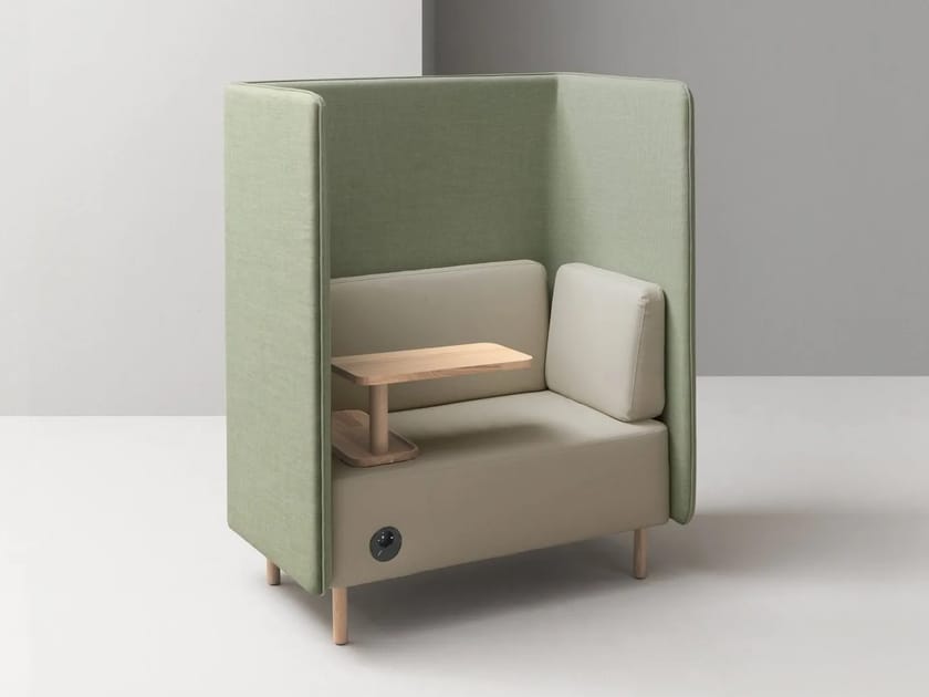NUCLEO High-back fabric armchair By Martex