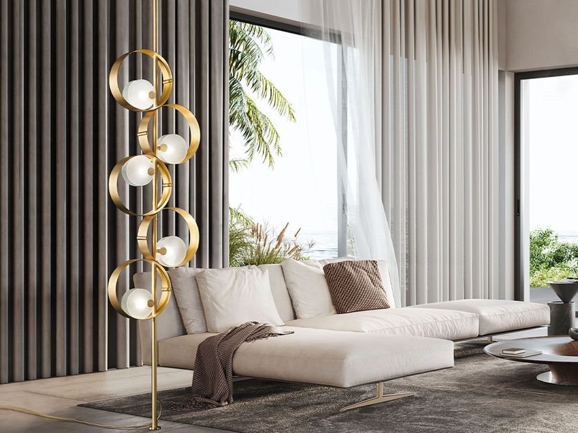 SOUND STL5 Metal floor lamp By Masiero | design Giovanni Battista Gianola