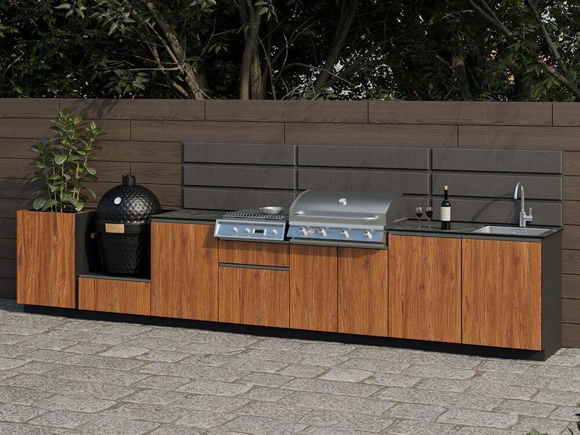 Outdoor Kitchen Wooden Cabinets Outdoor Kitchen Cabinets Landscaping