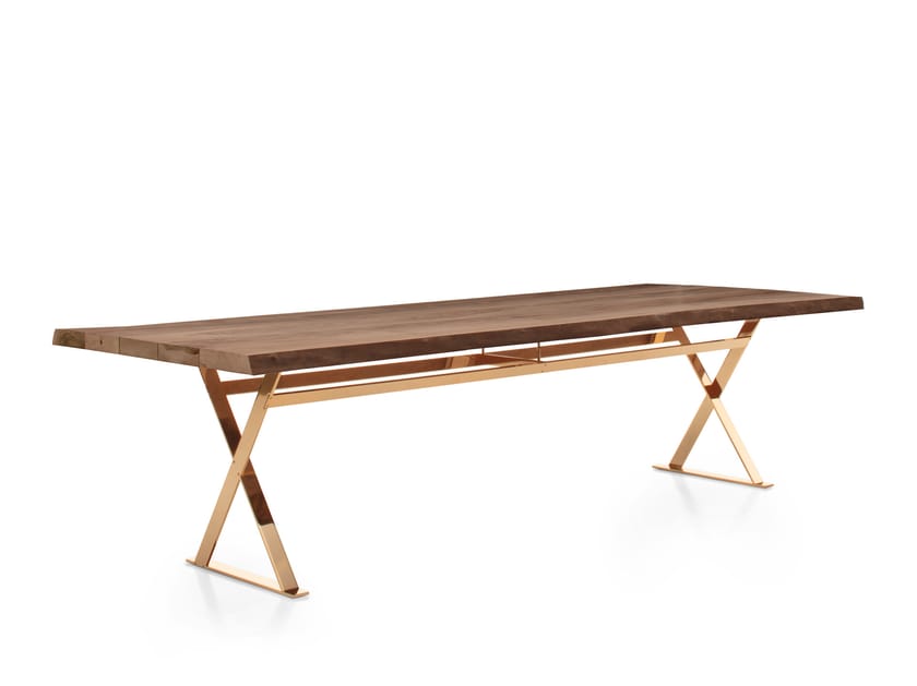 PATHOS 50 Rectangular walnut table By Maxalto | design Antonio Citterio