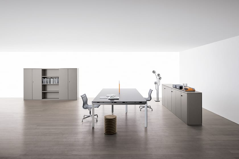 POINT | Melamine-faced chipboard office desk Point Collection By Citterio