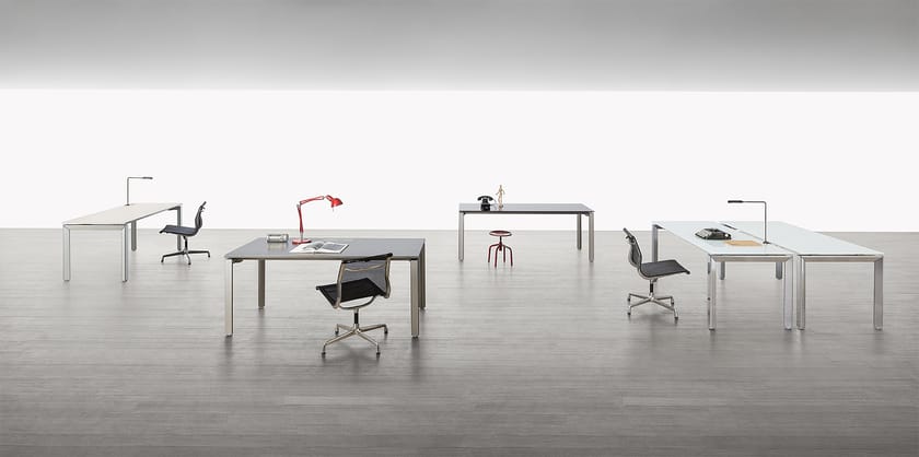 POINT | Melamine-faced chipboard office desk Point Collection By Citterio