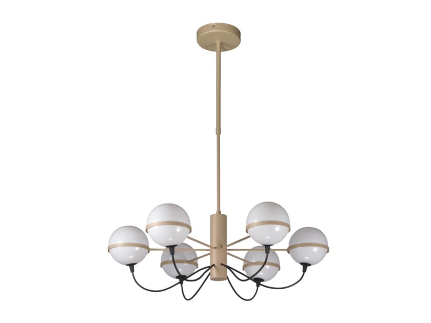 GIRO Lampadario a LED in vetro By Metal Lux