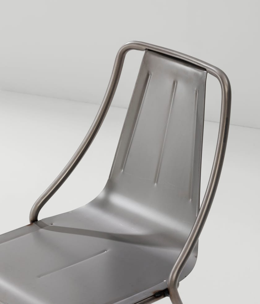 OLA S M Stackable steel garden chair By Midj