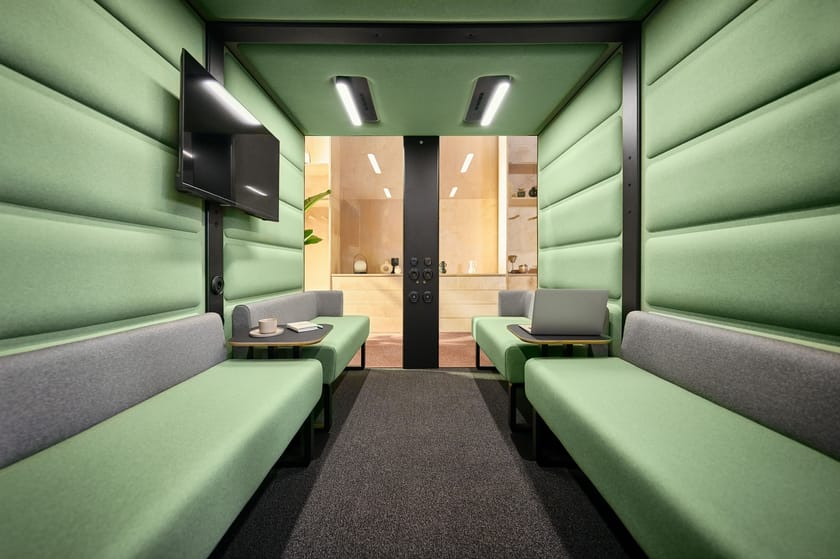 HUSHFREE.L Acoustic meeting pod with built-in lights By Mikomax Smart ...