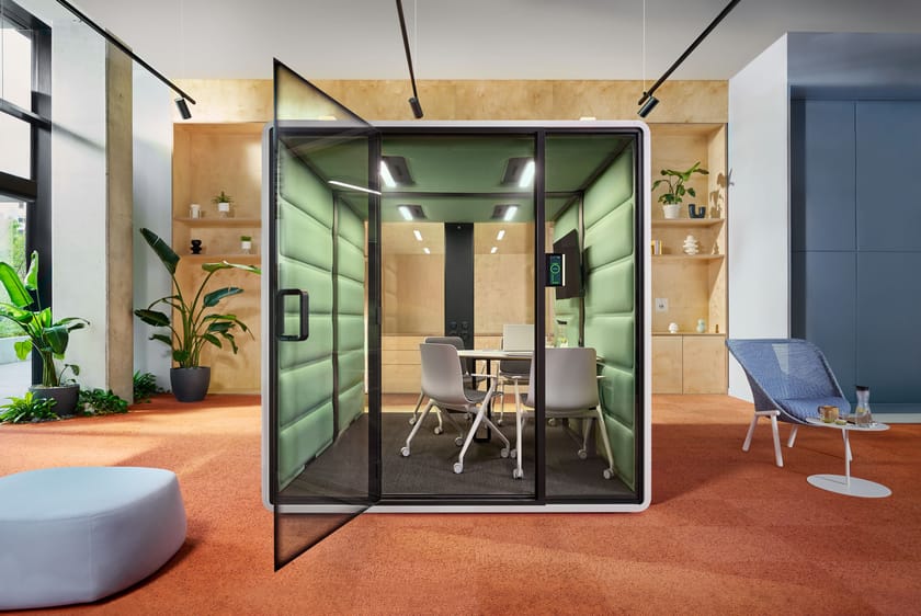 HUSHFREE.L Acoustic meeting pod with built-in lights By Mikomax Smart ...