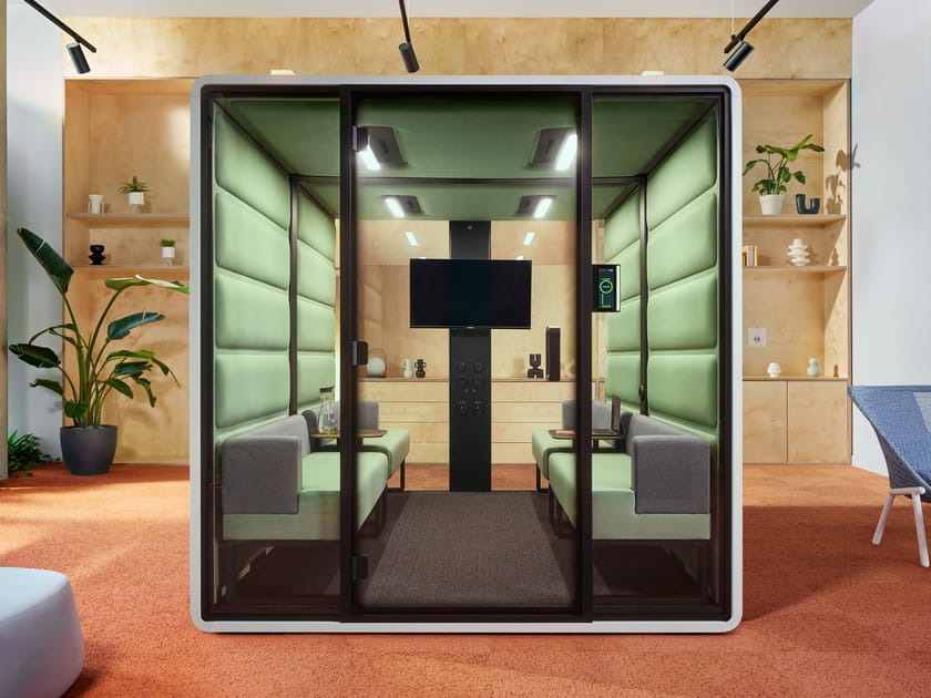 HUSHFREE.L Acoustic meeting pod with built-in lights By Mikomax Smart ...