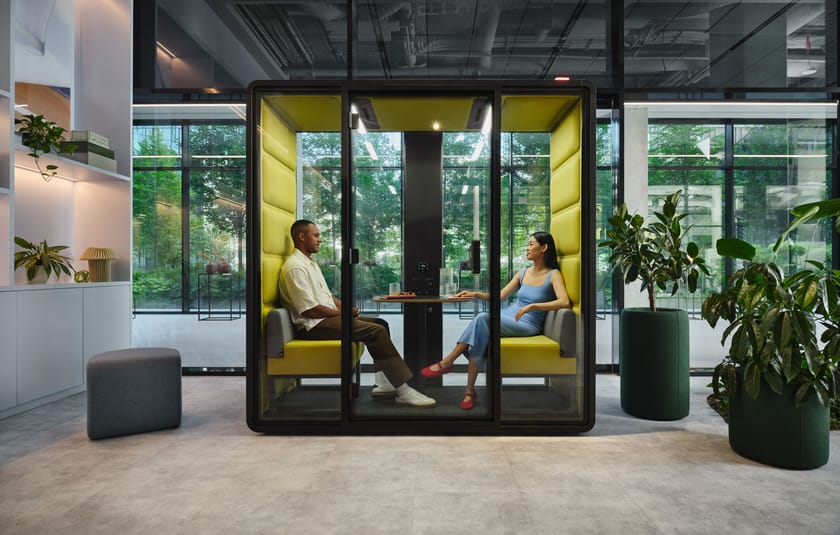 HUSHFREE.XM Acoustic meeting pod with built-in lights By Mikomax Smart ...