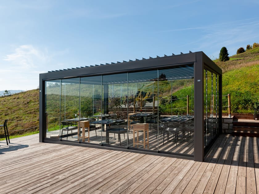 OPEN+ | Freestanding pergola Freestanding bioclimatic aluminium pergola ...