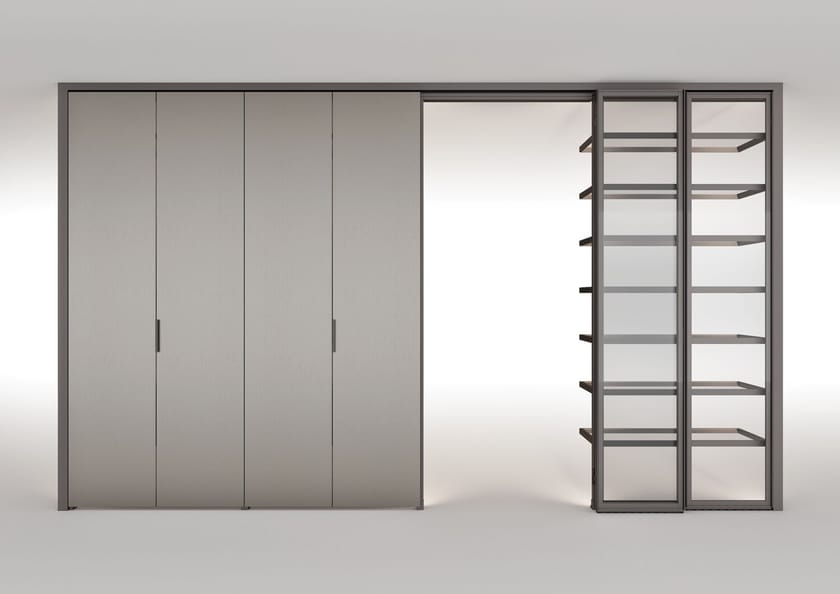 PALO ALTO FREE Sectional aluminium walk-in wardrobe By MisuraEmme ...